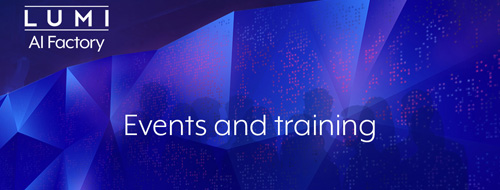 LUMI AI Factory events and training - LUMI